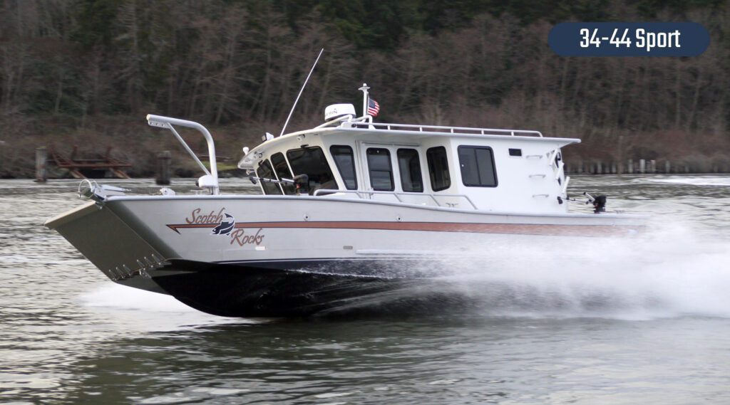 Munson 34' Series / Custom welded aluminum boats.