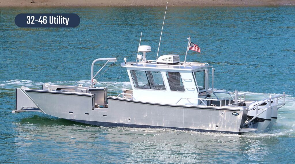Munson 32' Series / Custom welded aluminum boats.