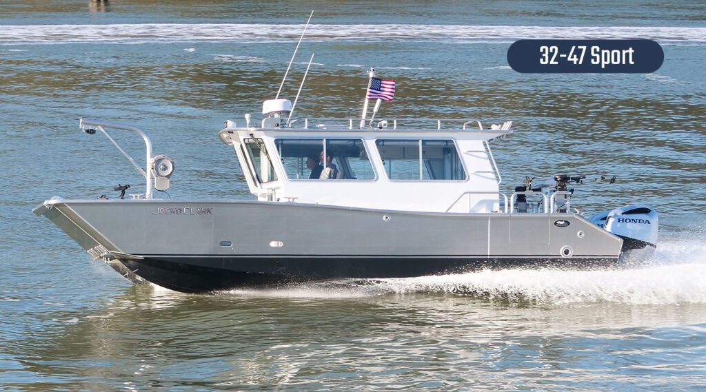 Munson 32' Series / Custom welded aluminum boats.